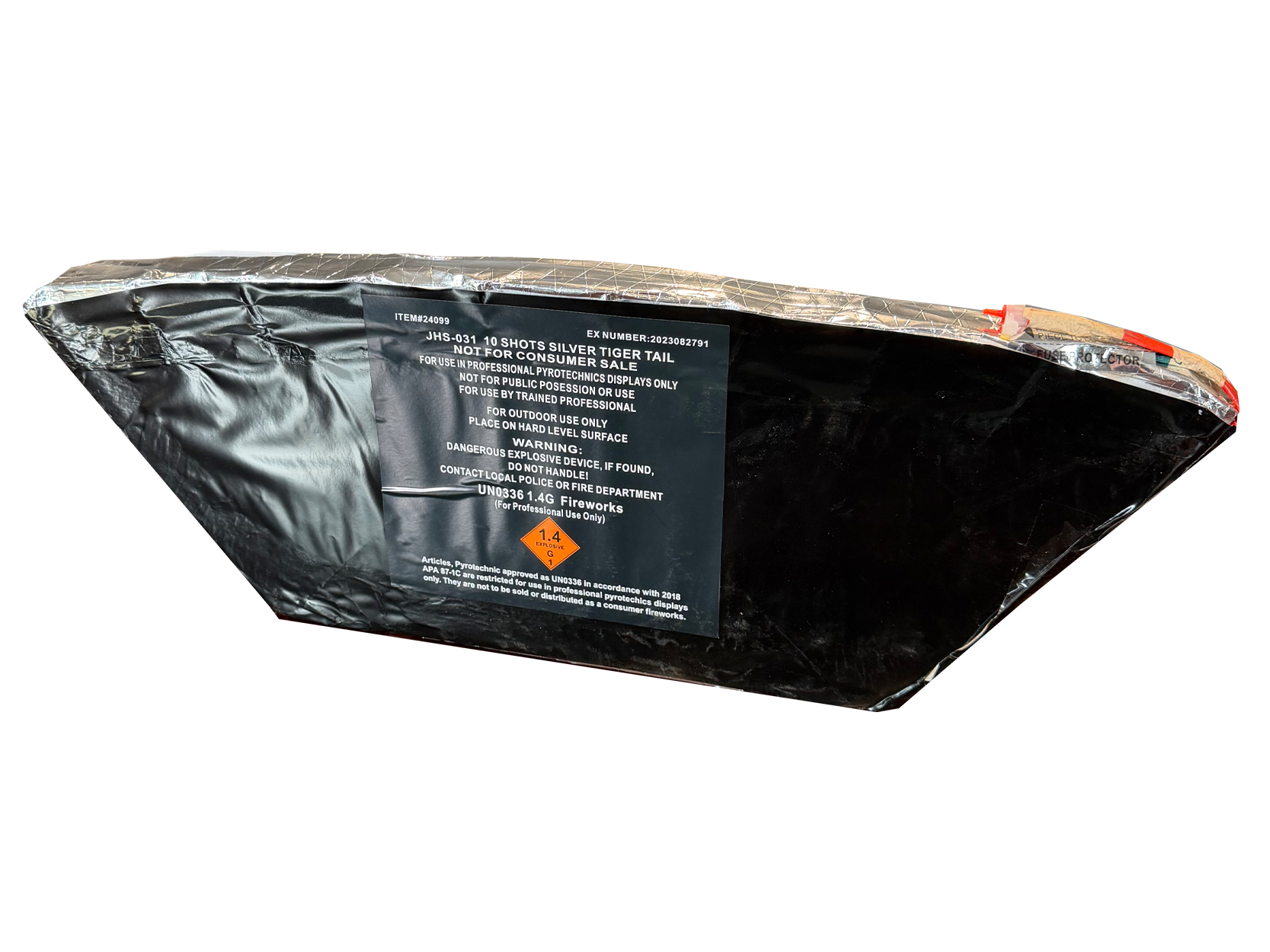 10 SHOT SINGLE ROW SILVER TIGER TAIL – Big Fireworks