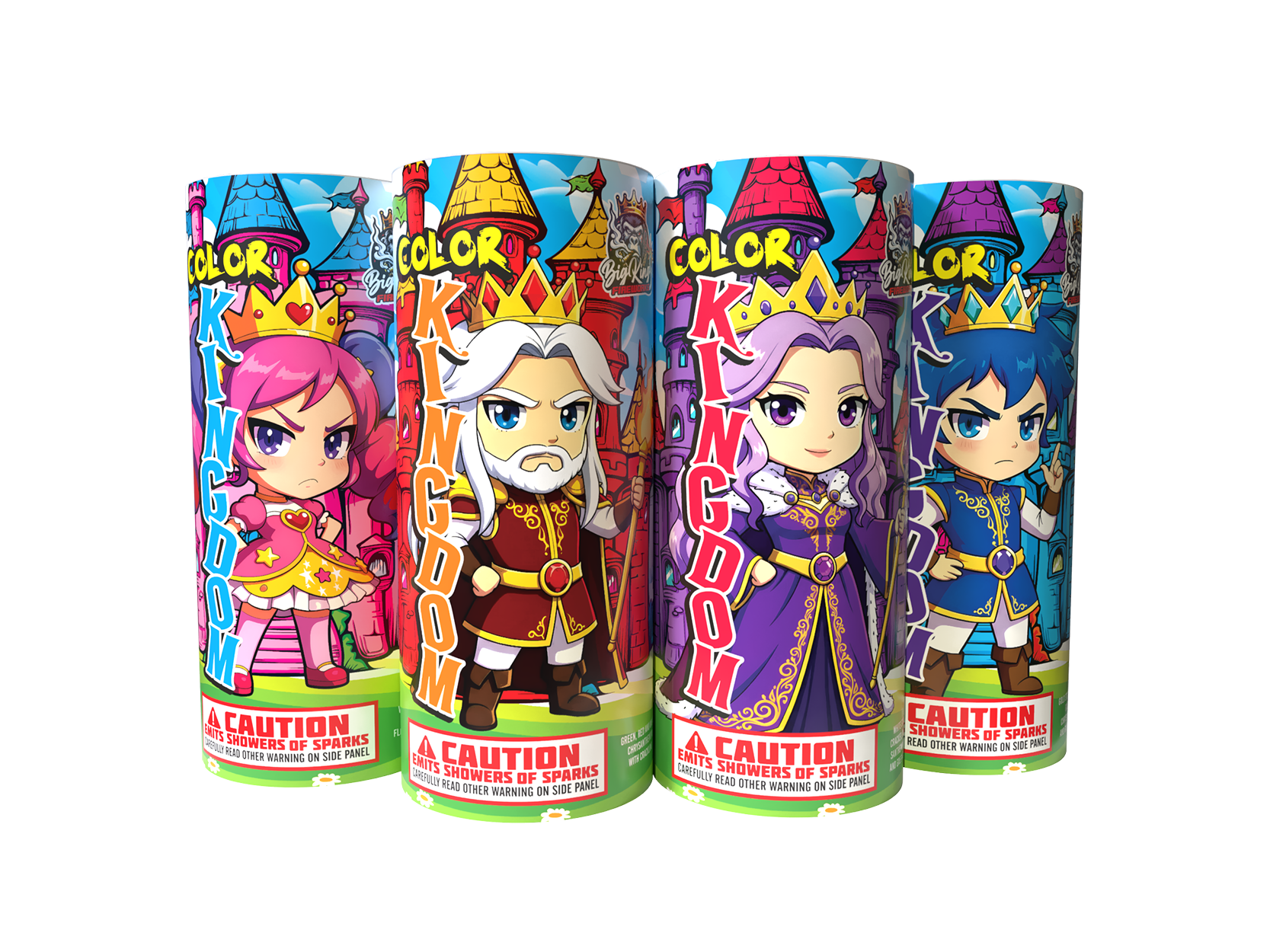 COLOR KINGDOM ASSORTED FOUNTAINS – Big Fireworks