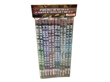 CAMO PACK PREMIUM ROMAN CANDLE – Big Fireworks