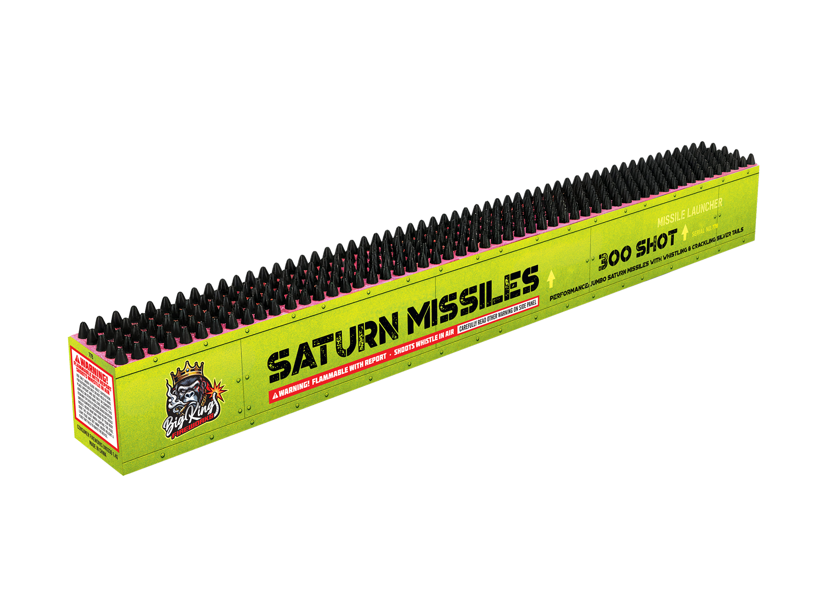 300 SHOT SATURN MISSILE – Big Fireworks