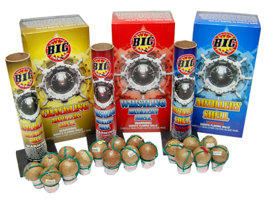 PREMIUM ASSORTED ARTILLERY SHELL BF911 – Big Fireworks